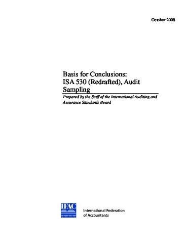 Basis for Conclusions: ISA 530 (Redrafted), Audit Sampling | IAASB