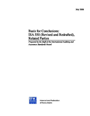 Basis for Conclusions: ISA 550 (Revised and Redrafted), Related Parties ...